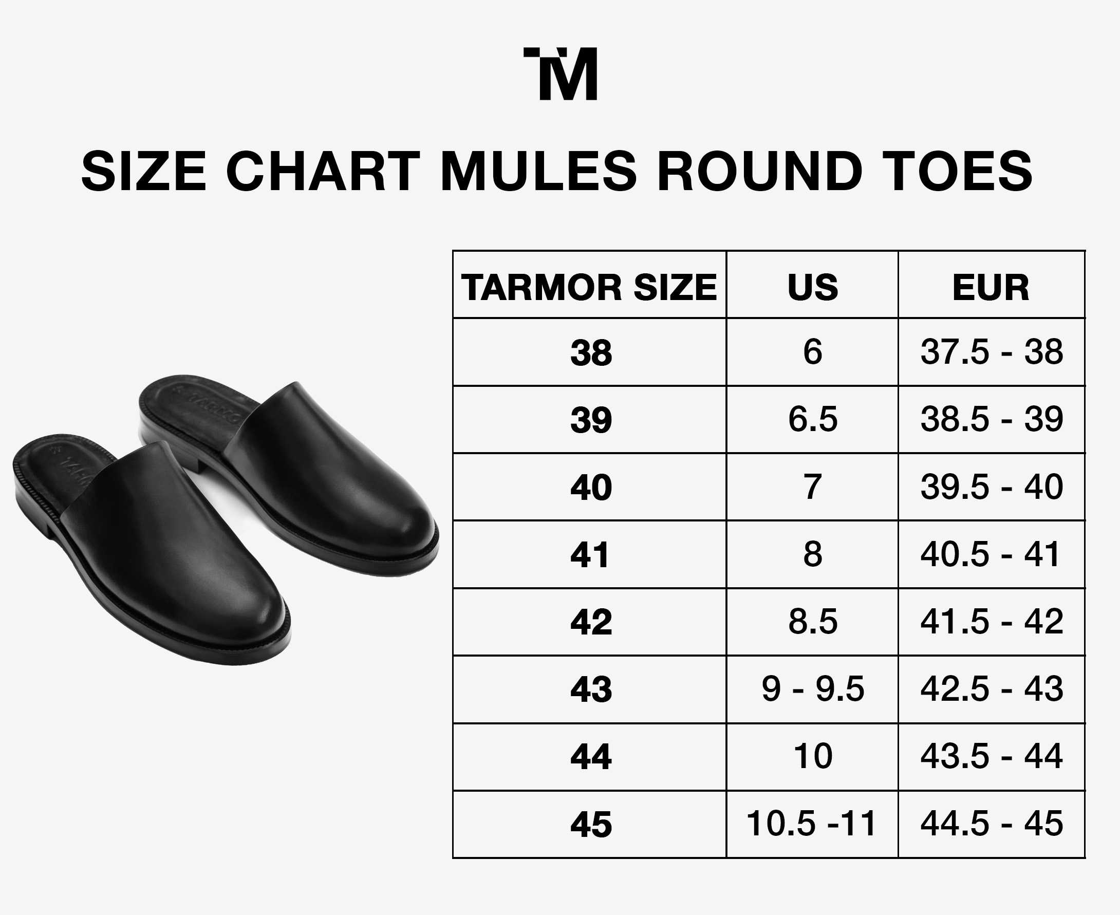CHUNKY MULES IN BLACK LEATHER - TARMOR